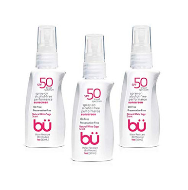 Sunscreen Spray SPF 50 by Bu Value Pack Travel Size Organic ...