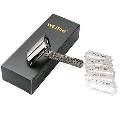 Weishi Classic Twist to Open Double Edge Safety Razor - Warehousesoverstock