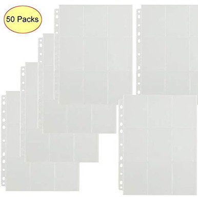 450 Pockets Card Binder Pages Trading Card Storage Album Pages Card ...