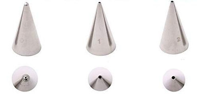 UgyDuky 3 Piece Extra Fine CAKE DECORATING TIPS SET Icing Tips Piping ...
