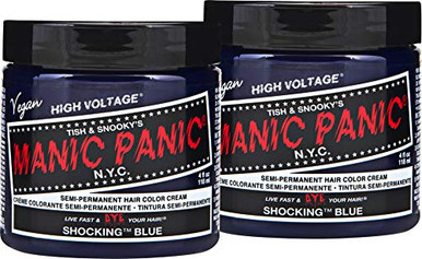 Manic Panic Shocking Blue Hair Dye Classic High Voltage 2PK Semi ...