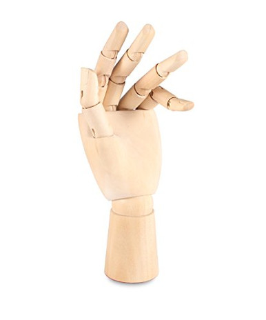 Fashionclubs 7 Wooden Sectioned Opposable Articulated Left Right Hand ...