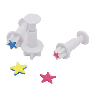 Gobaker Star Fondant Plunger Cutter Set Sugarcraft Cake Cookies Cupcake ...