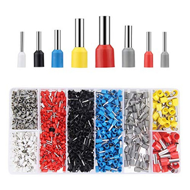1200PCS Wire Ferrules Kit Preciva AWG23 7 Wire Ferrules Connectors Wire ...