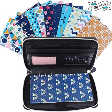 25 Pieces Budget Planner Organizer Wallet for Budgeting Envelopes 12 ...