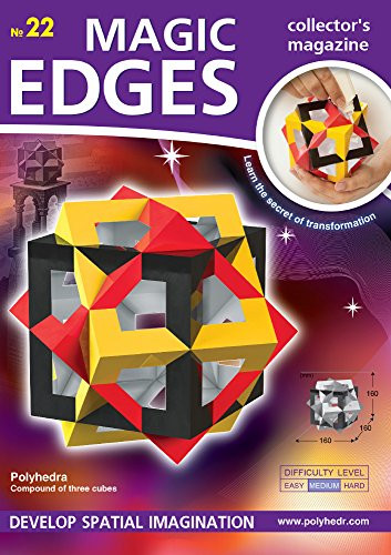 Magic Edges. Polyhedra 3D Paper Model Kit. Issue 22. Compound of Three ...