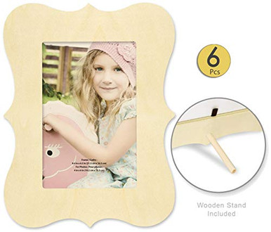 Unfinished Wooden Picture Frames for Crafts Unfinished Wood Frames with ...