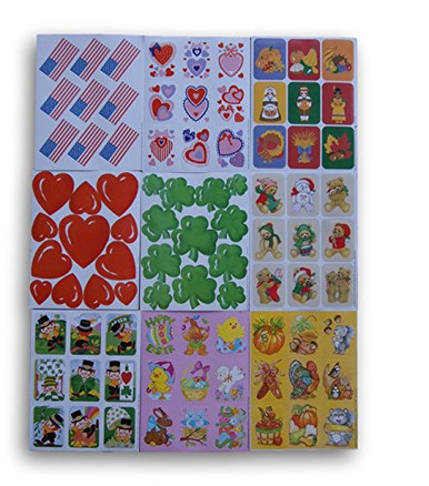 Eureka Holiday Sticker Assortment - 432 Stickers Total ...
