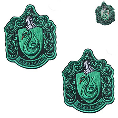 Harry Potter House of Slytherin House Hogwarts Crest Full Color Iron On ...