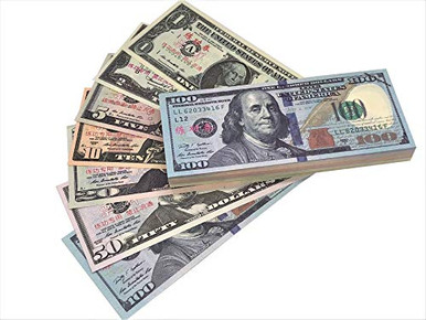 Prop Money Full Print 2 Sided 140PCS Motion Picture Money Set of:$1,$2 ...