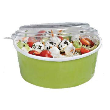 45 Count Eco Friendly Paper Round Disposable to Go Containers with ...