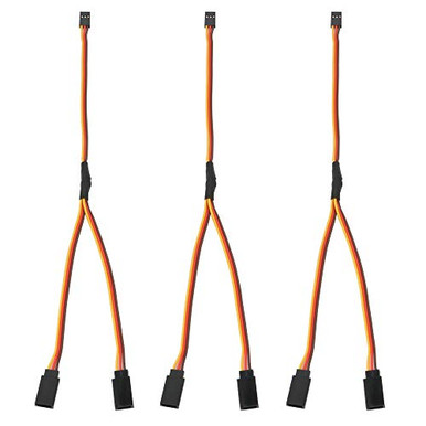 TOOHUI 3 Pcs Servo Splitter Cable JR Style Servo Y Harness 12 300mm ...