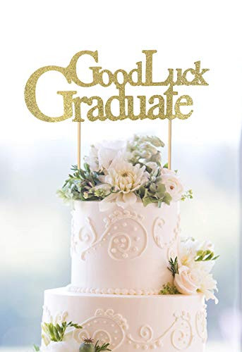 Starsgarden Gold Good Luck Graduate Cake Topper Well Done Cake Topper ...