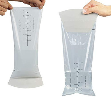 48 Counts Pack Clear Disposable Throw up Vomit Bag Convenience Bag for ...