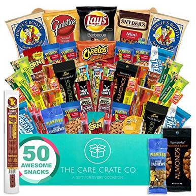 The Care Crate Man Box Ultimate Men s Snack Box Care Package 50 piece ...