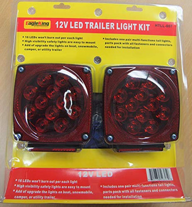 Eagleking 12V LED Trailer Light Kit Multi Function Tail Lights ...