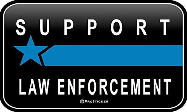 ProSticker 1083 One 3 X 5 Patriot Series Support Law Enforcement Thin ...