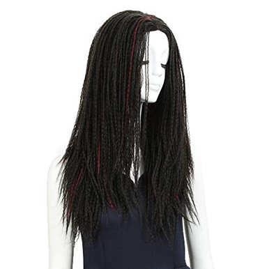 NOBLE Lightweight Dreadlock Thin Braid Wig Middle Part Lace Wig 26 inch ...