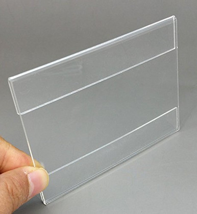 Wall Mount Acrylic Sign Holder Price Card Tag Label Counter Top Stand ...