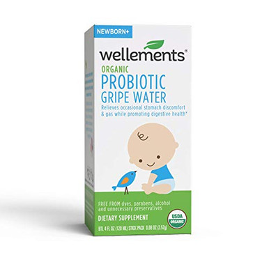 Wellements Organic Probiotic Gripe Water 4 Fl Oz Eases Baby s Stomach ...