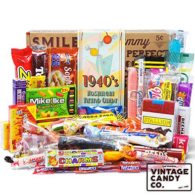 VINTAGE CANDY CO 1940 s RETRO CANDY GIFT BOX 40s Nostalgia Candies ...