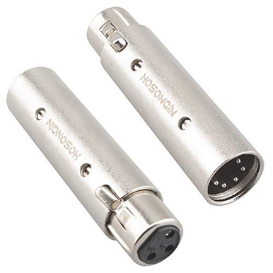 5PIN XLR Male to 3PIN XLR Female DMX DMX512 Adapter HOSONGIN 5 PIN to 3 ...
