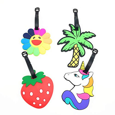 Cute Luggage Tags Unicorn Suitcase Luggage Tags Cartoon Backpack Name ...
