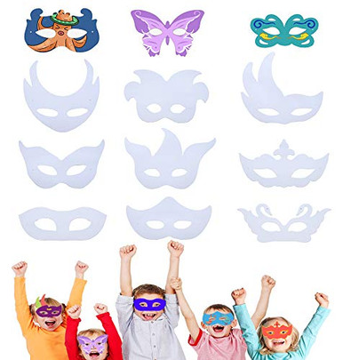 DIY Graffiti Paper Masks Party Favors Dress up Masks Party Supplies ...