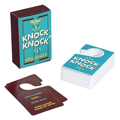Ridley's 100 Knock Knock Door Hanger Shaped Hilarious Joke Cards for ...