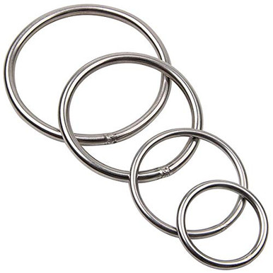 Stainless Steel 316 Round Rings Welded 5pcs Heavy Duty Marine Grade ...
