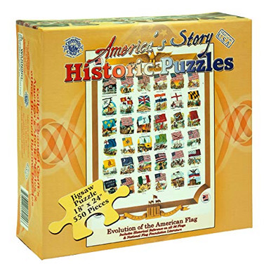Channel Craft Evolution of the American Flag 550 Piece Jigsaw Puzzle ...