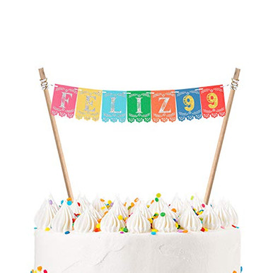 Feliz 99 Cake Bunting Happy 99 Banner Cake Topper Fiesta 99th Birthday ...