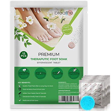 Breathe Premium Theraputic Foot Soak ANTI FUNGAL EFFERVESCENT TABLET ...