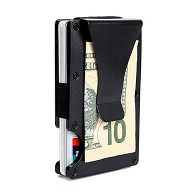 Minimalist Aluminum Wallet Slim Money Clip Metal Wallet RFID Front ...
