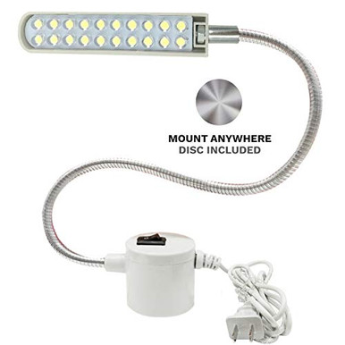LED Magnetic Lamp 20 LEDs Extra Long Flexible Gooseneck Machine Work ...