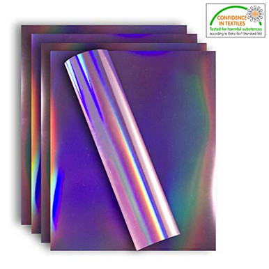 Holographic Stretchable Metallic Heat Transfer Vinyl Iridescent Light ...