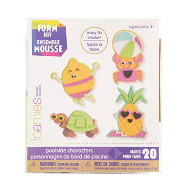 FOAMIES Poolside Characters Foam Activity Kit: Makes 20, 263 Pieces ...