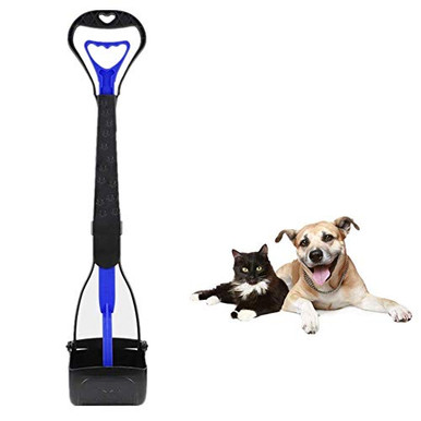 JINGUWU Dog Pooper Scooper 28 Inch Long Handle Walking Poo Remover ...