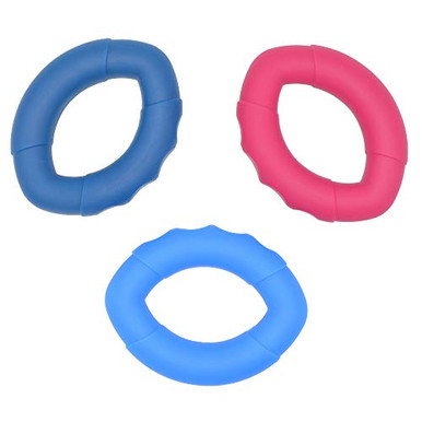 WFFIT Hand Grip Strengthener Elliptical Rings Strength Trainer with 3 ...