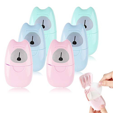 Portable Paper Soap Sheets 6 packs 300 Sheets LIKIQ Travel Hand Soap ...