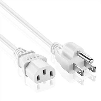 Projector Power Cable | White | 3 ft. Long | Perfect for Clean-Looking ...