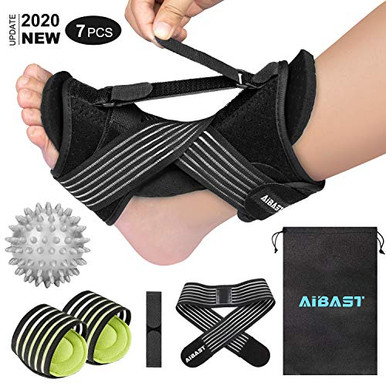 2020 New Upgraded Black Night Splint for Plantar Fascitis AiBast ...