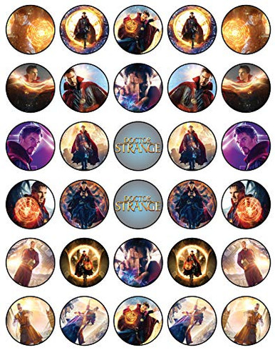 30 x Edible Cupcake Toppers Themed of Doctor Strange Collection of ...