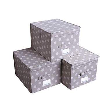 NACO SEASON 3 Pack Folding Hand held Storage Cubes Bin with Lids ...