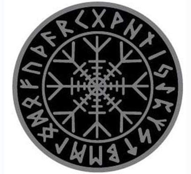 MAMA STICKER Bumper Gray Helm of AWE Viking Norse Rune Fear Talisman ...