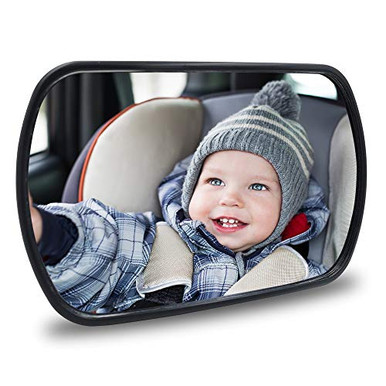 QIXI Baby Car Mirror Rear View Baby Car Back Seat Mirror Child ...
