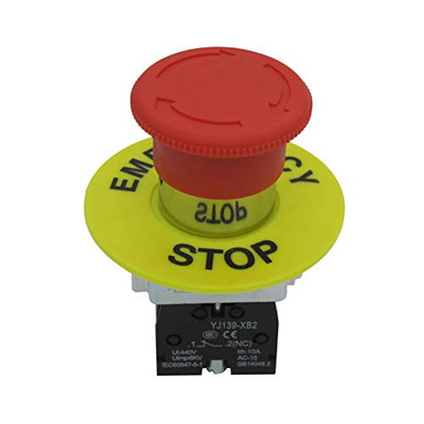 Taiss / 22mm 1 NC SPST Latching Action Emergency Stop Push Button ...