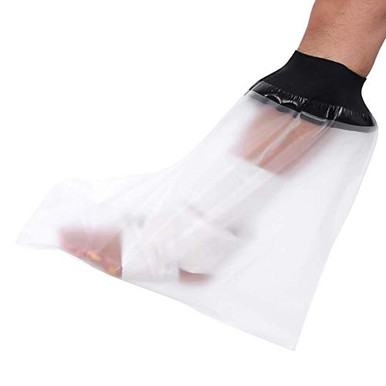 Waterproof Cast Cover for Showering Foot Reusable Soft TPU Adult Cast ...