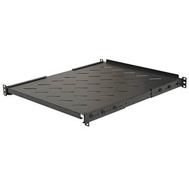 NavePoint Fixed Rack Vented Server Shelf 1U 19 Inch 4 Post Rack Mount ...