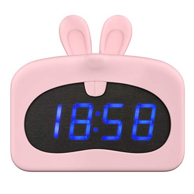 MoKo Kids Alarm Clock Lovely Animal Alarm Clock with Silicone Case USB ...